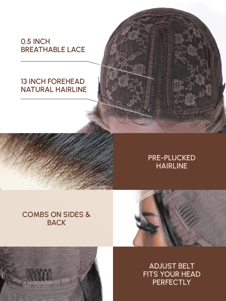 Lace Middle Part Wigs for Sale